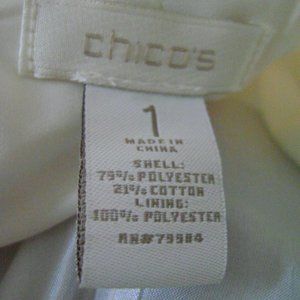 Chico's | Jackets & Coats | Nwt White Chicos Size Jacket Fully Lined ...